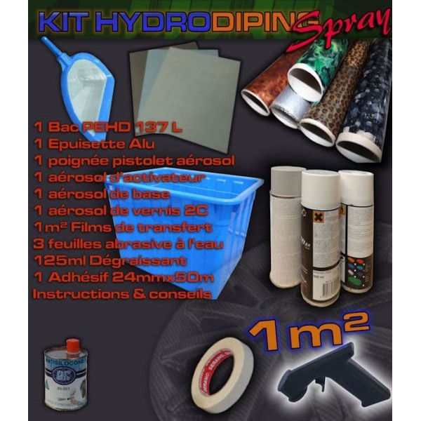 KIT HYDRODIPPING Verwirklichen Sie selbst die Hydro-Transfer Ihre Teil