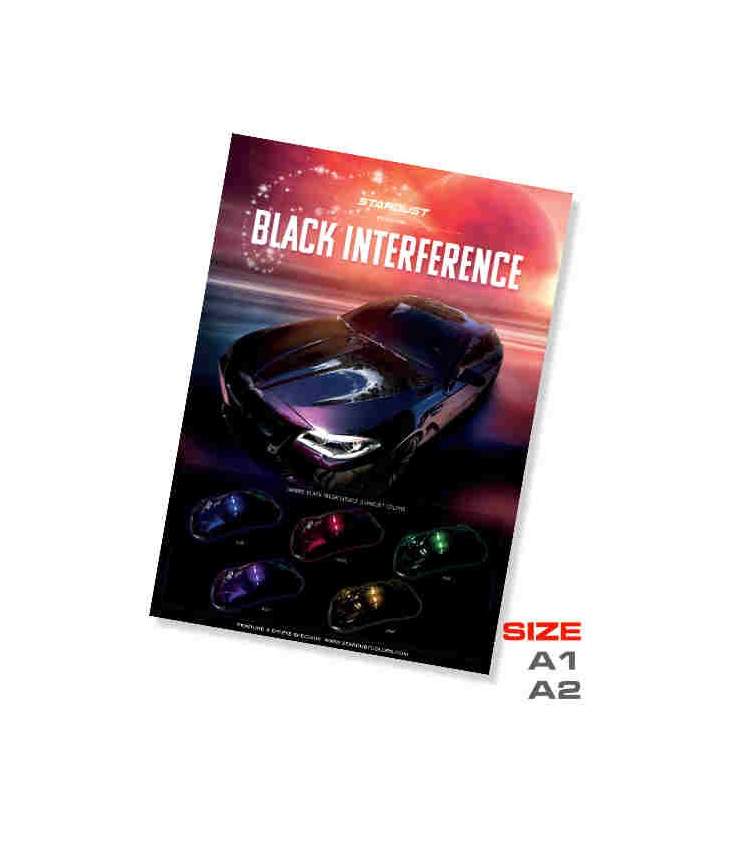 Black interference poster