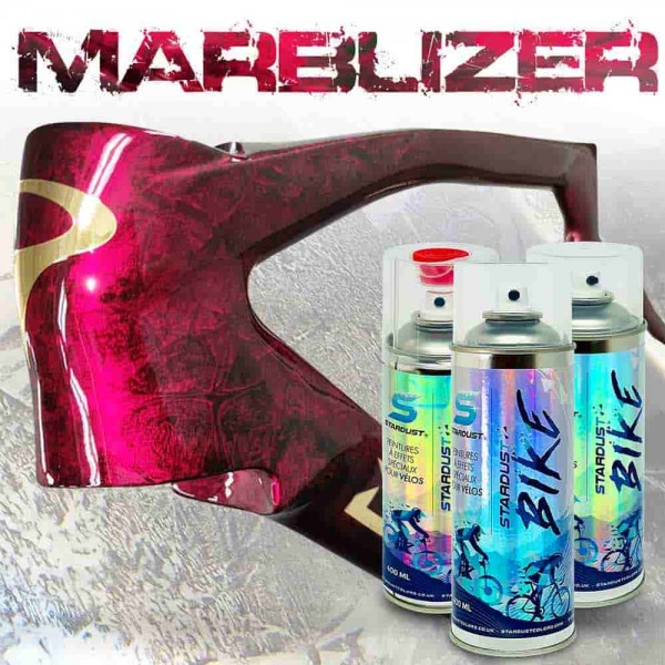 Fahrradlack mit Marmoreffekt in Sprayform Stardust Bike