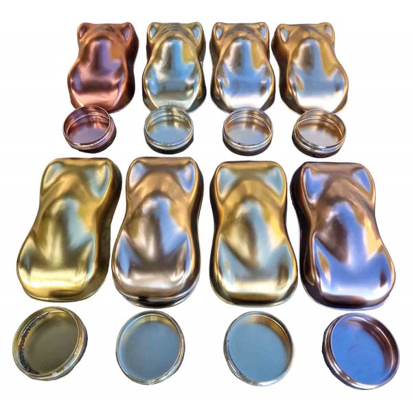 Goldener Gold -Chrom -Lackierung als Spray oder mit dem Pinsel