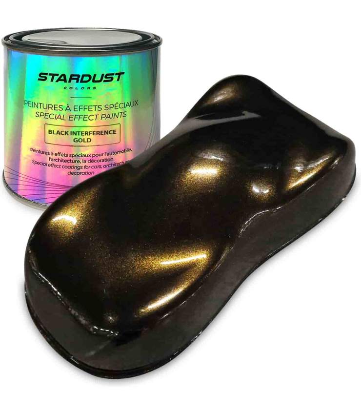 Black Interférence Perlmuttfarbener Lack